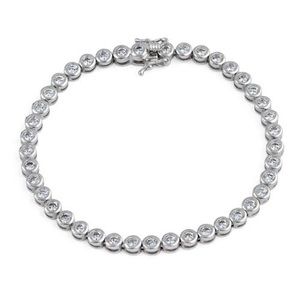 Jewelry | 925 Sterling Silver Round Cz Tennis Bracelet | Poshmark